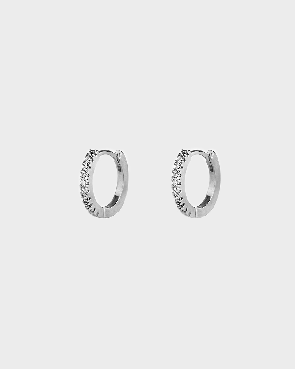 Alexa Earrings in Rhodium | Kaleido Jewellery